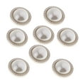 8 Pieces Bead Buttons Round Sewing Craft for White - Walmart.com