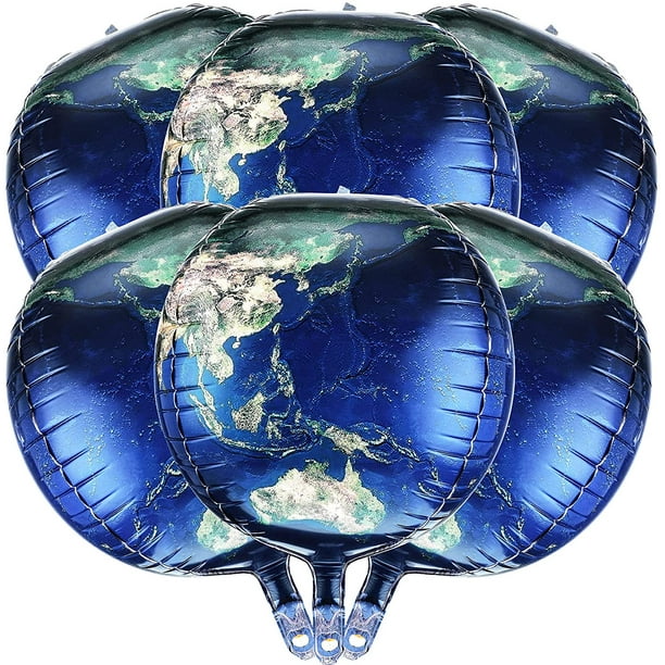 8 Pieces 22 Inch 4D Globe Earth Balloon Planet Earth Balloon Sphere ...