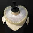 Elizabethan Chiffons Neckpiece Adjustable Ruffle False Collar with ...