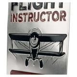 Flight Instructor Embossed Metal Sign - Walmart.com
