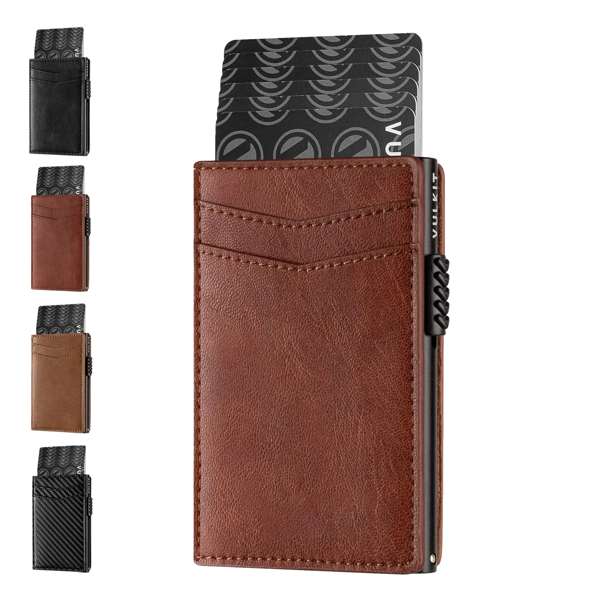 Men Anti Rfid Blocking Protected Magic Leather Slim Mini Small Money ...