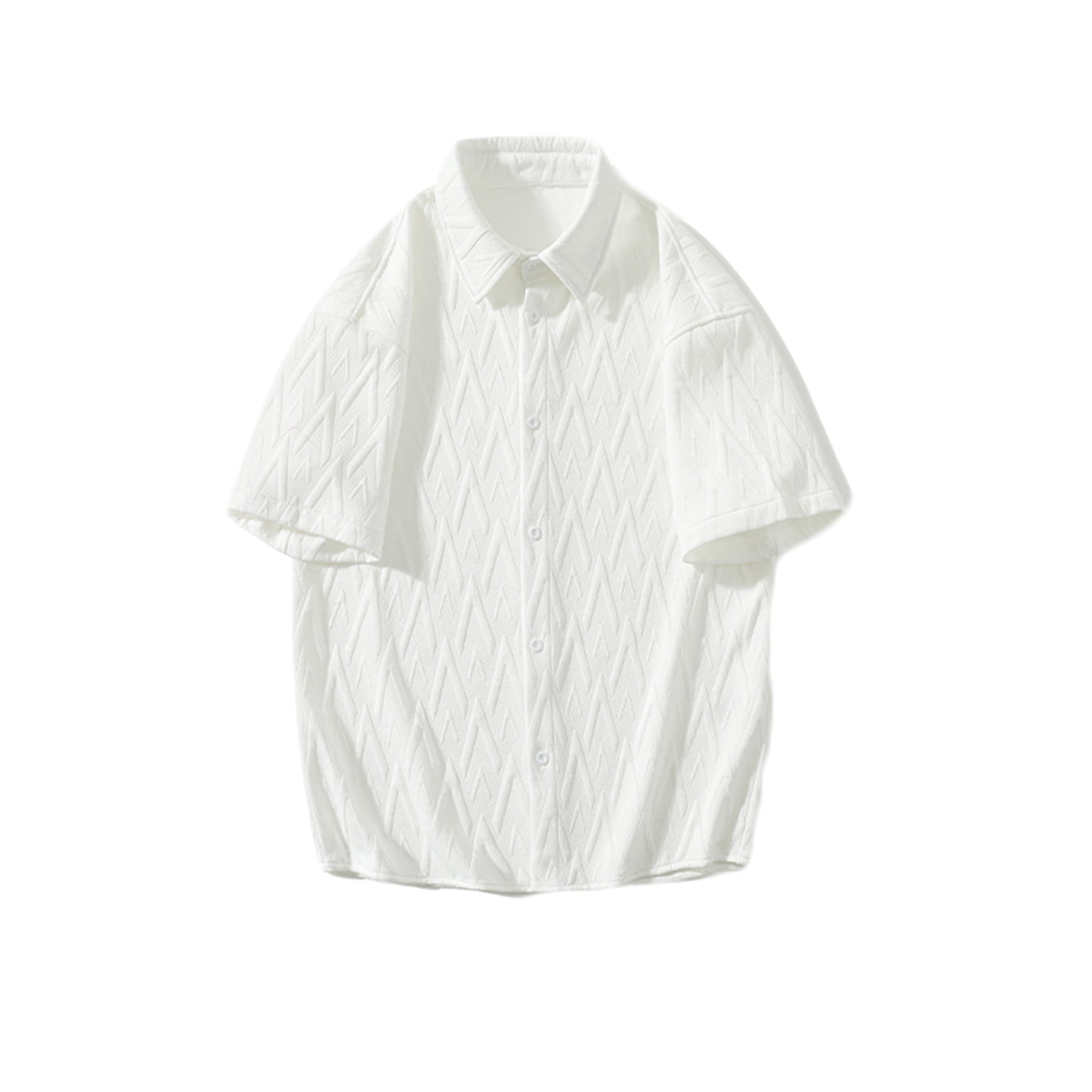 Click here for Ylioge Button-Down Shirts For Men Short Sleeve M-5... prices