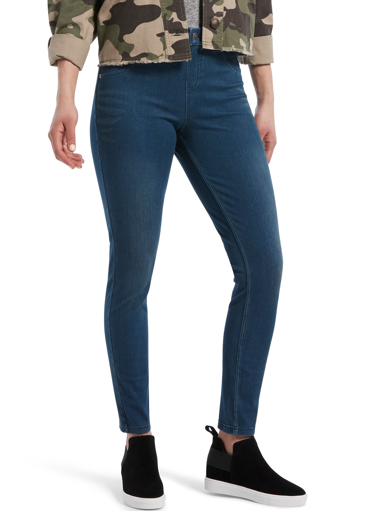 HUE Womens High-Waist Denim Leggings Style-U20652 - Walmart.com