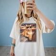 Comfort Colors® Funny Orange Cat Drinking Iced Coffee T-shirt, Vintage ...