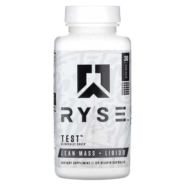 Suplemento RYSE Test Lean Mass + Libido 120 cápsulas de gelatina ...