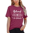 CLOTEX Retired Tshirts Women Retirement Gifts Shirts for Grandma Funny ...