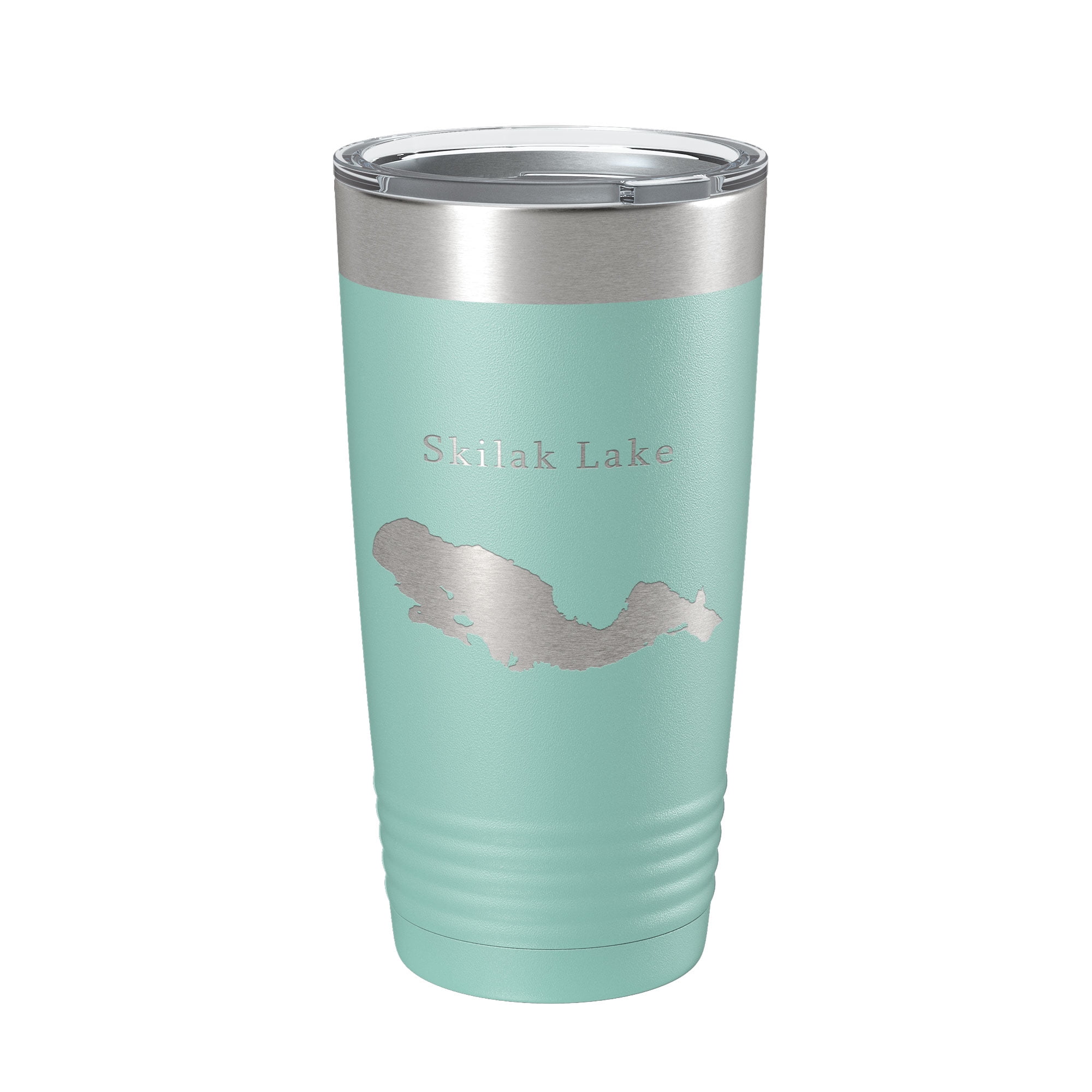 Skilak Lake Map Tumbler Travel Mug Insulated Laser Engraved Coffee Cup ...