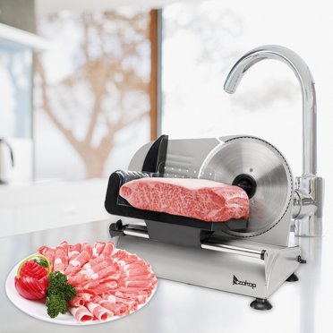 Deli Meat Slicer 7.5" Inch Blade Stainless Steel - Walmart.com