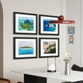 16x20 Black Wood Photo Frames with Real Glass, Set of 5 for Wall ...