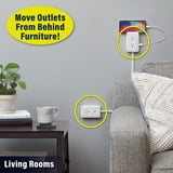 Presto Plug Portable Power Adaptor, Electric Outlet Extender with 2 USB ...