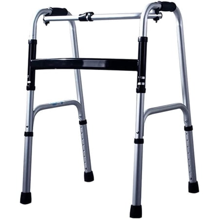 Walking Frame, Folding Lightweight Compact Walker w/Seat, Height ...