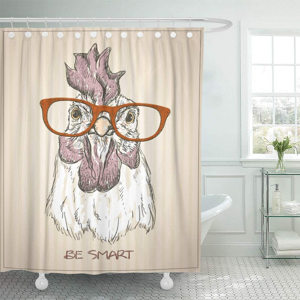 PKNMT Chicken Hen Rooster Graphic Portrait Front View Vintage Style ...