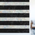Black Beige Striped Privacy Window Film, Decorative Stained Glass ...