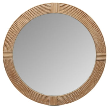 Brogan Distressed Wood Slat Wall Mirror Multi-Colored 43" x 26" by ...