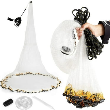 Betts Old Salt Cast Net 5' Mono 3/8" Mesh Box - Walmart.com