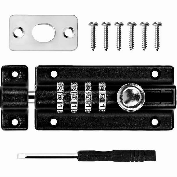 Combination Lock Hasp 4-Digit Combination Lock Mechanical Code Door ...