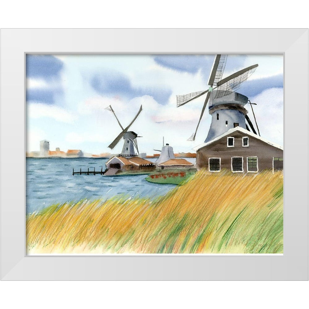 Shefranov, Olga 32x26 White Modern Wood Framed Museum Art Print Titled ...