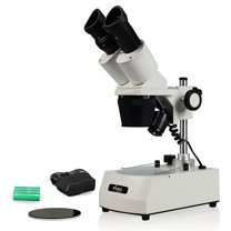 AmScope SE305R-AZ Forward-Mounted Binocular Stereo Microscope, WF10x ...