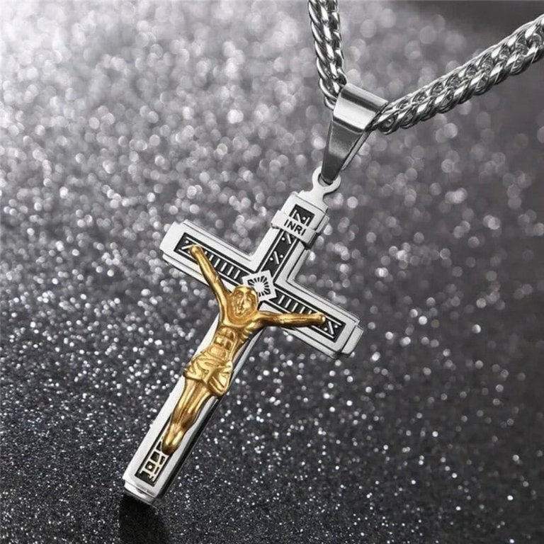 Christian Cross Necklace For Men