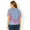 Catherines Women's Plus Size Poncho Duet Blouse - Walmart.com