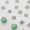 200/300/400pcs Four-leaf Clover Alloy Bead Hats Style Spacers, Suitable ...