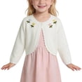 ATORRE Toddler Girls Shrug Cardigan Cute Lace Trim Open Front One ...