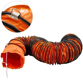 Rubber-Cal "Air Ventilator Orange Ventilation Duct Hose - 18" ID x 25 ...