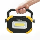 Hyper Tough 2500 Lumen LED Rechargeable Work Light, Yellow, Black ...