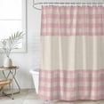 60x72 Inch Shower Curtains for Bathroom, Retro Pink Fabric Bath Curtain ...