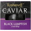 Romanoff Arctic Sourced Black Lumpfish Caviar, Low-Fat, Gluten-Free, 2 ...