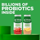Activia Zero 0g Added Sugar* Peach and Strawberry Probiotic Dailies ...
