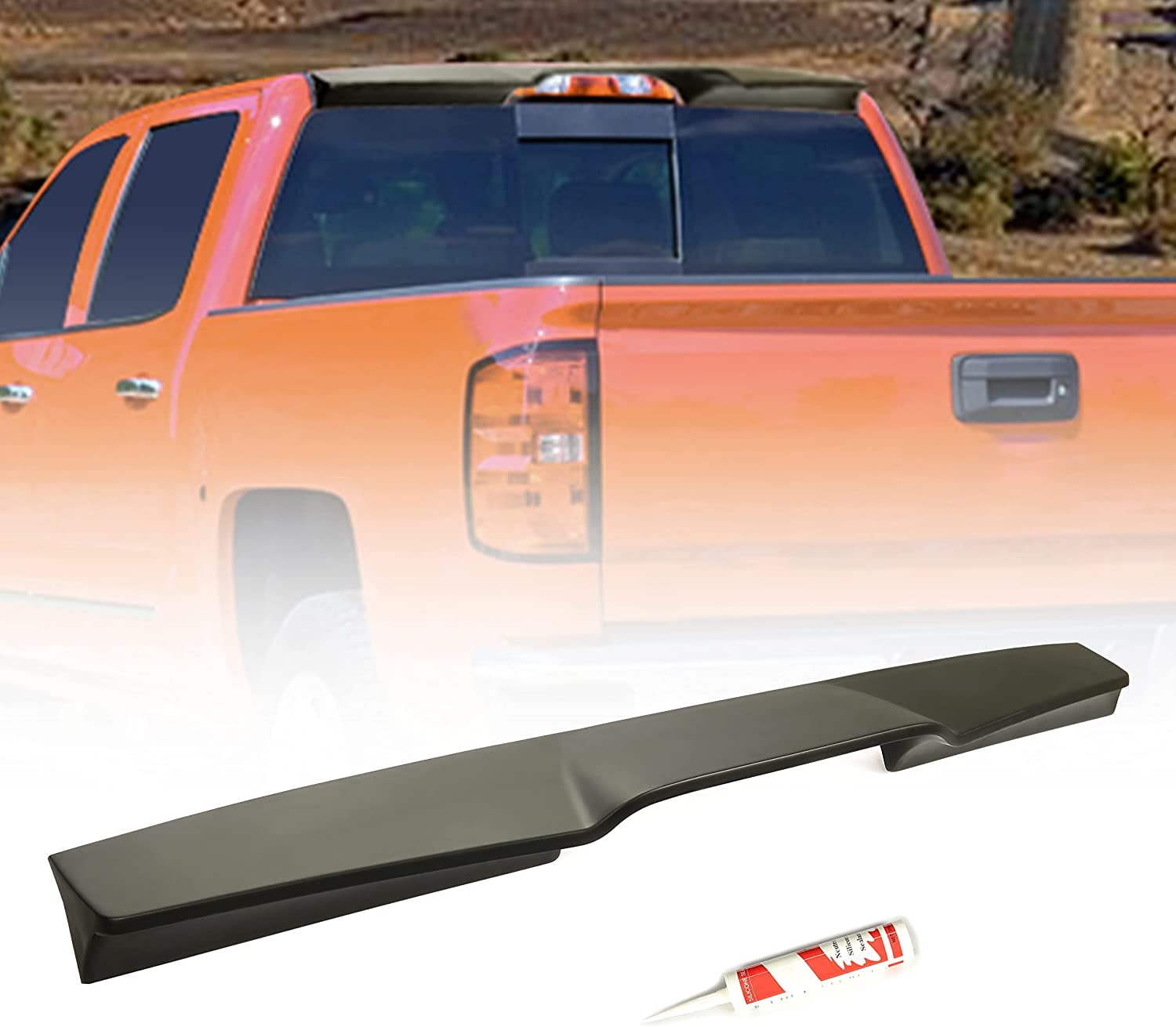 Kojem Pickup Truck Cab Spoiler Roof Wing Top for 2014 2015 2016 2017 ...