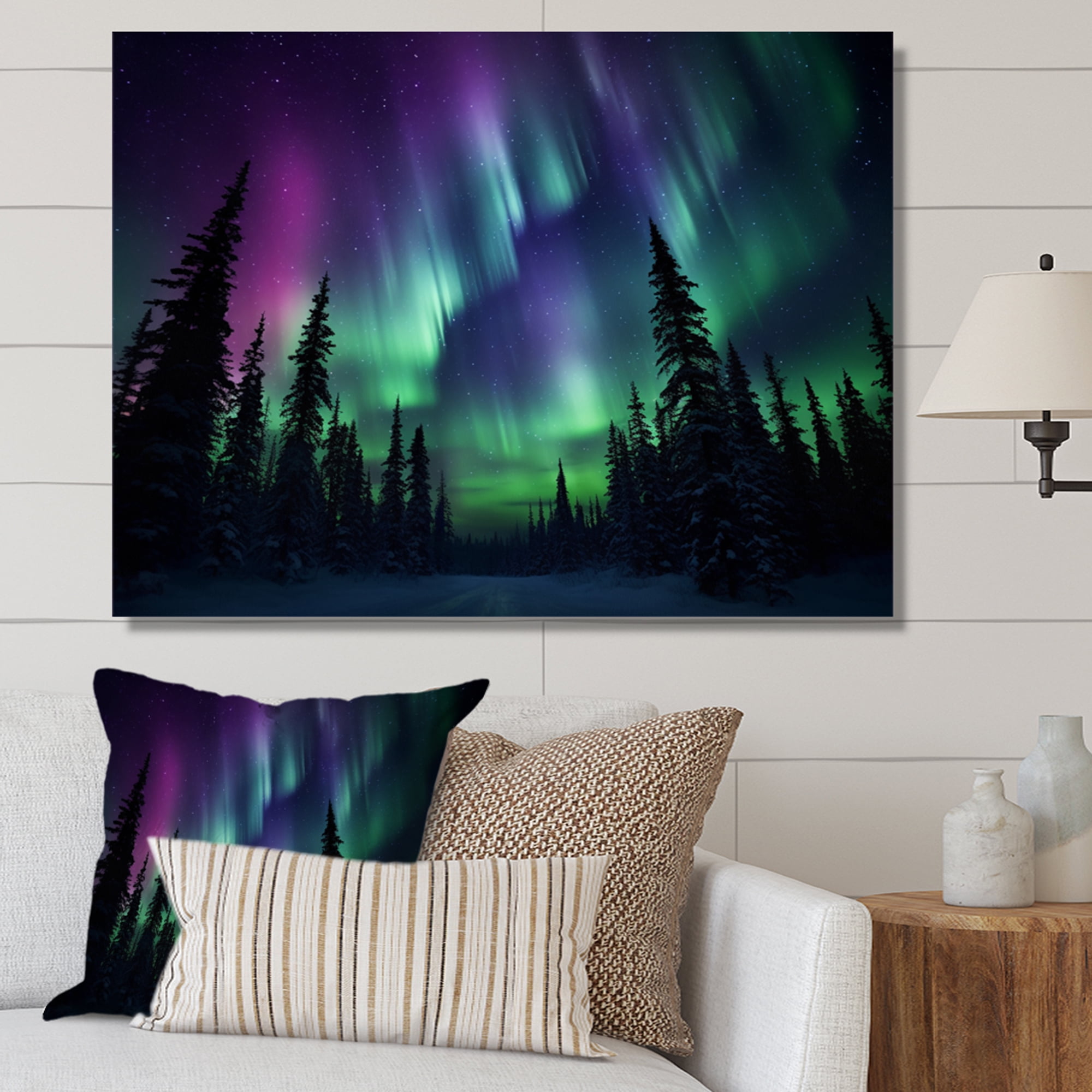 Click here for Designart Green Traditional Canvas Wall Art  Sky W... prices