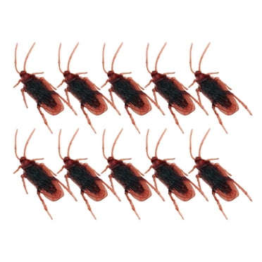 40pcs Scary Rubber Prank Fake Roaches, Realistic Plastic Bugs, Trick ...
