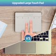 Wired & Wireless Metal Touchpad for PC Computer & Laptop, Rechargeable ...