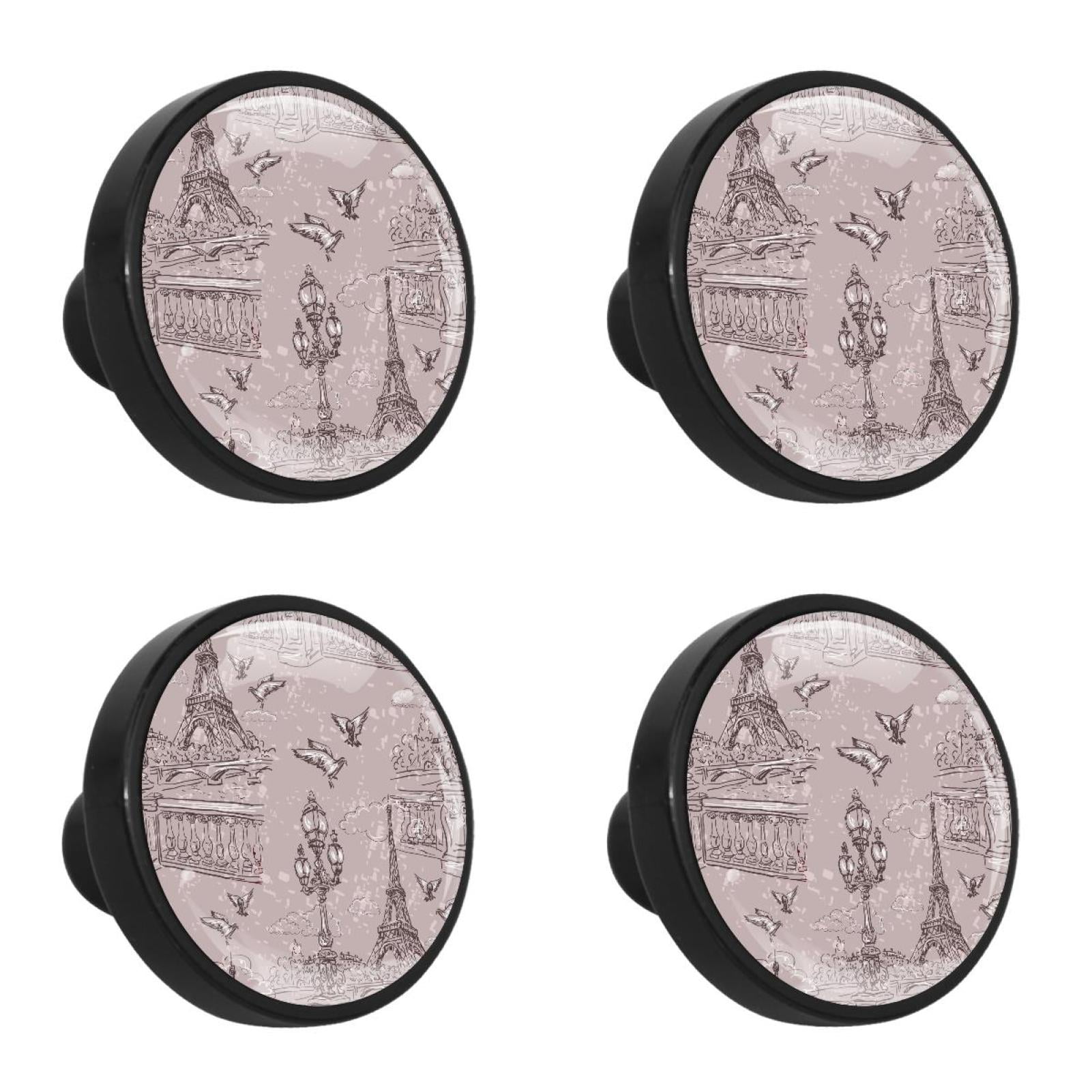 4 Pcs Paris Tower Knobs for Kitchen Cabinet Cupboard Dresser Bookcase ...