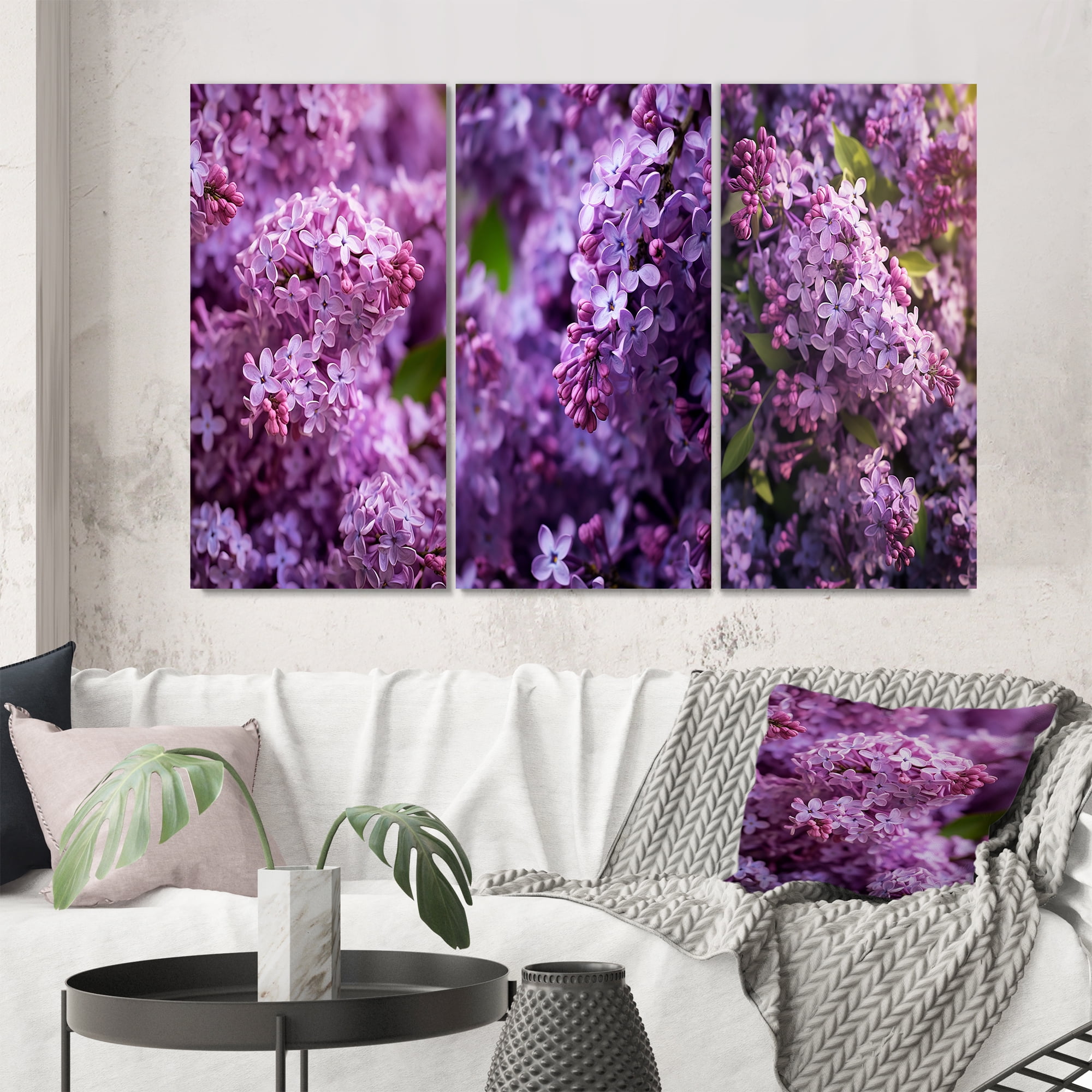 Click here for Designart Fragrant Flowers In Purple Lilac I Flora... prices