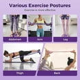 Multi-Function Foot Pedal Exercise Band, 8-Tube Strong Latex Resistance ...