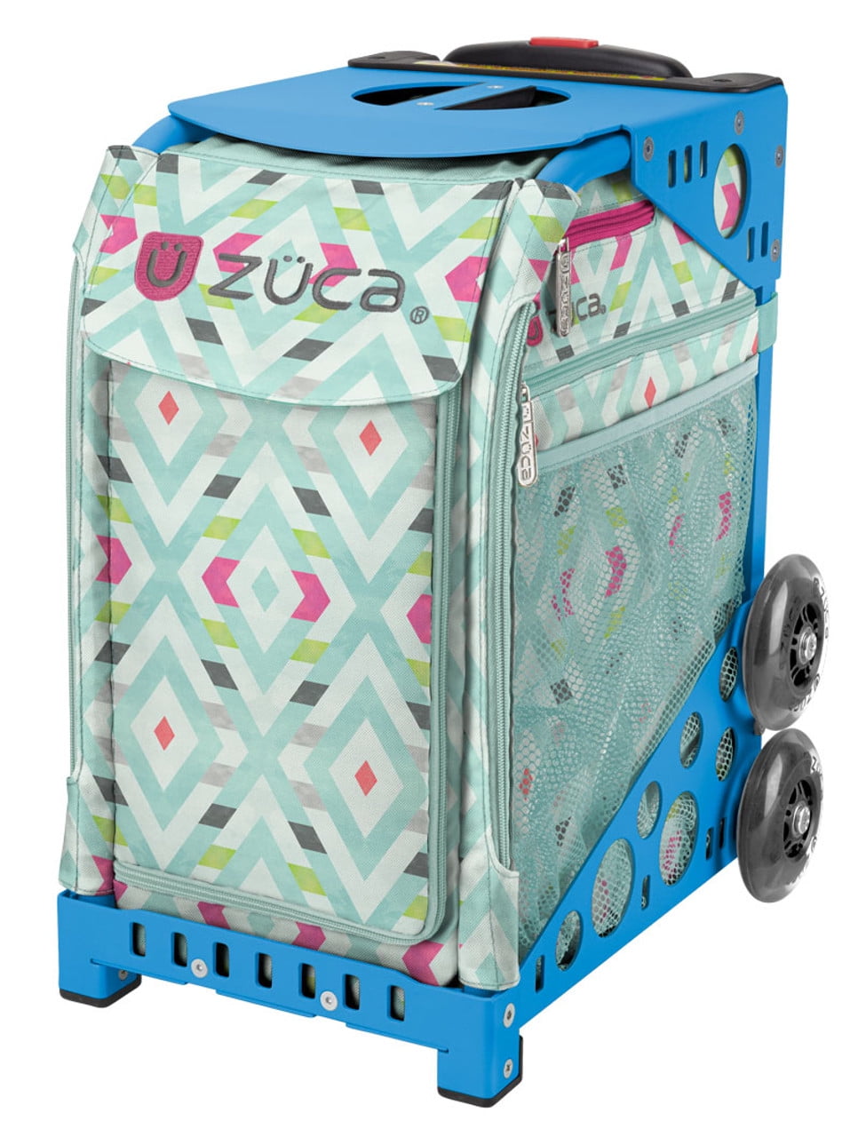 Zuca 18" Sport Bag - Chevron with Flashing Frame (Blue Frame) - Walmart.com