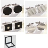 Men's Stainless Steel Two Tone Cuff Links - Walmart.com