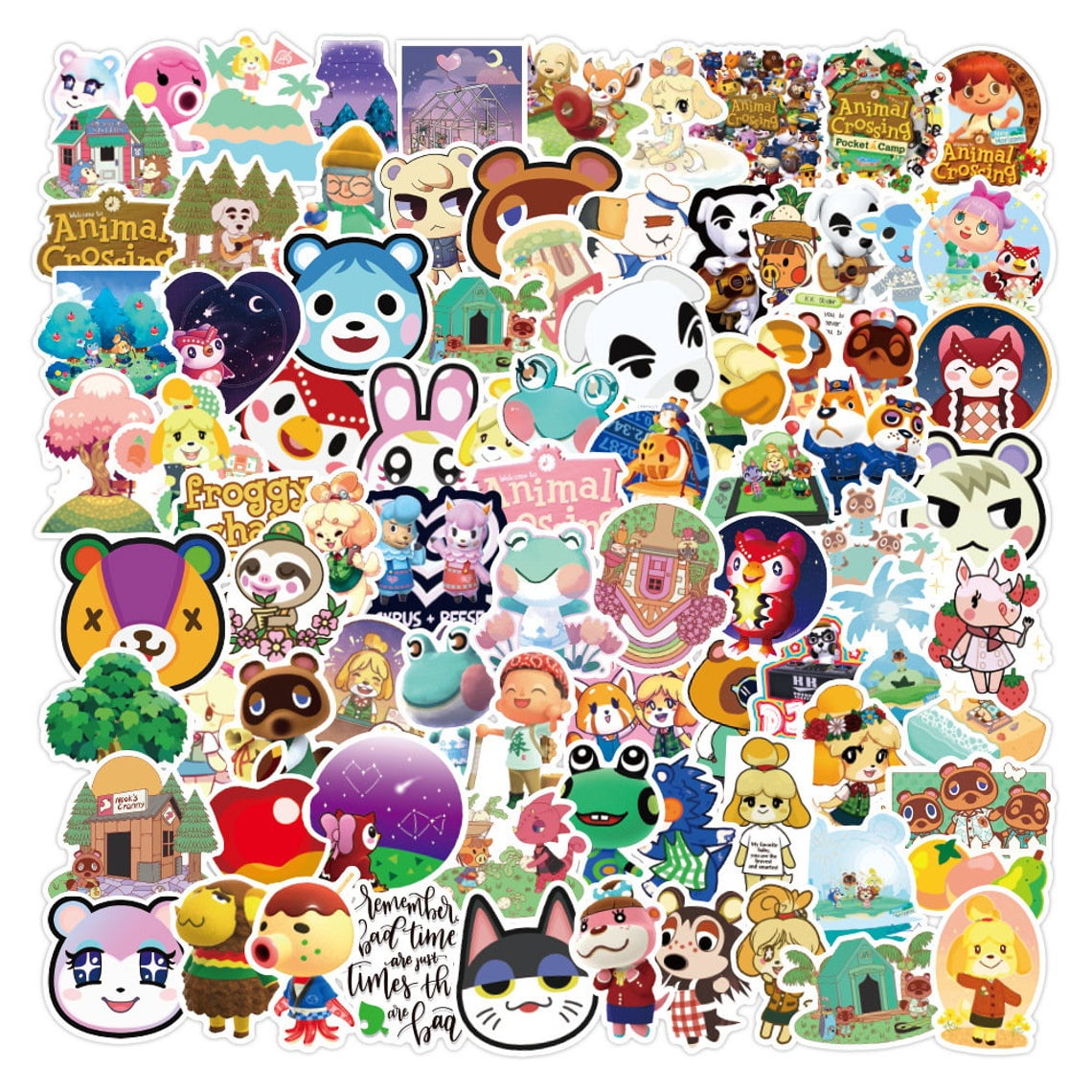Stickers, 100 PCS Pack, Waterproof Cute Cool Teens Funny Theme Stickers ...