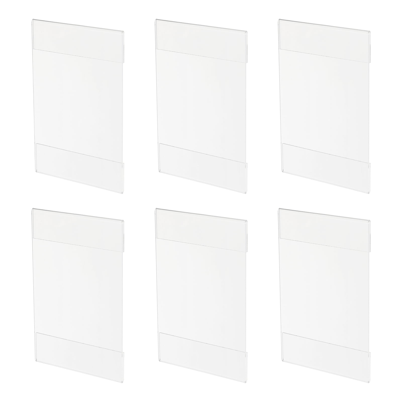 Wall Mount Acrylic Sign Holder 5.9 x 3.9 Inch Clear Plastic Wall Sign ...
