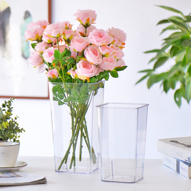 1 piece of acrylic transparent flower bucket flower shop plastic ...
