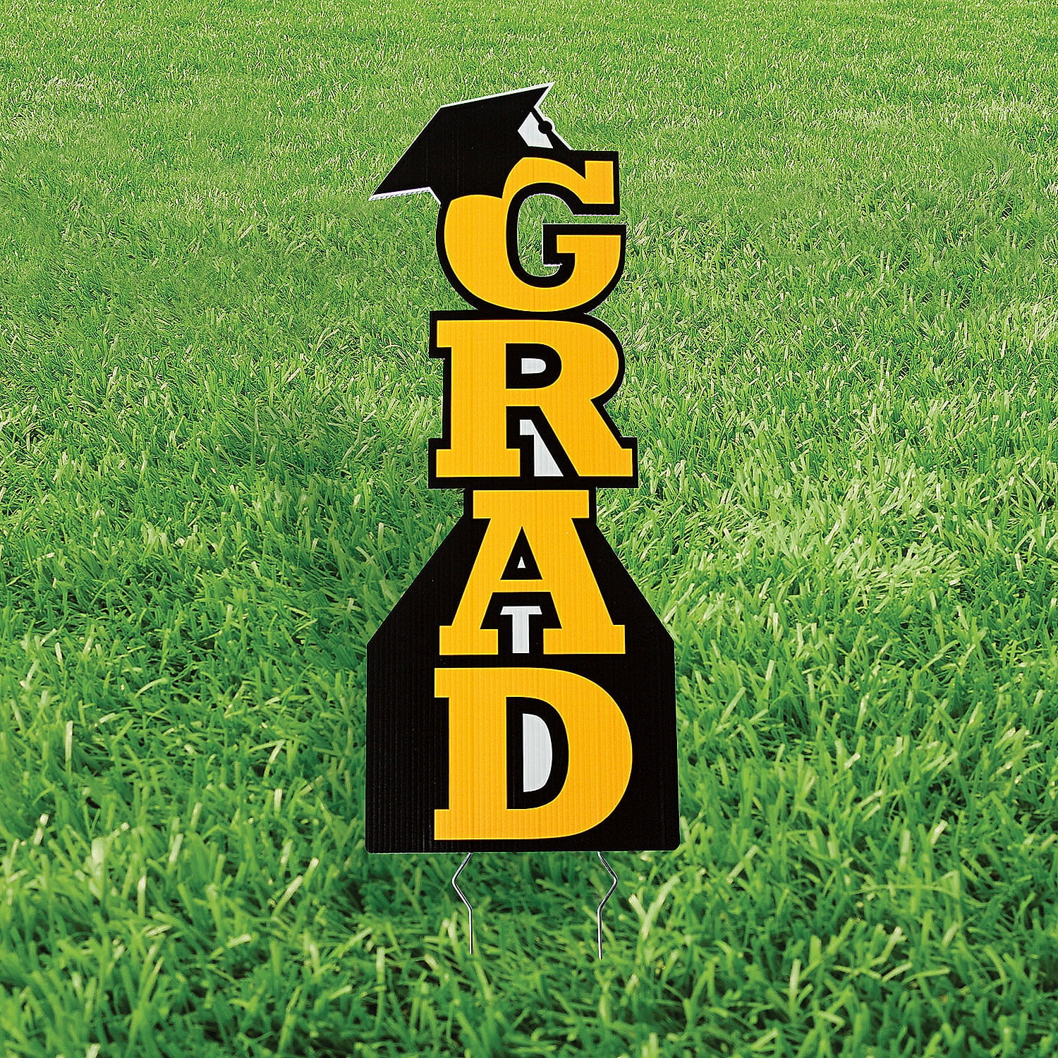 11" x 30" Yellow Grad Vertical Yard Sign - Walmart.com
