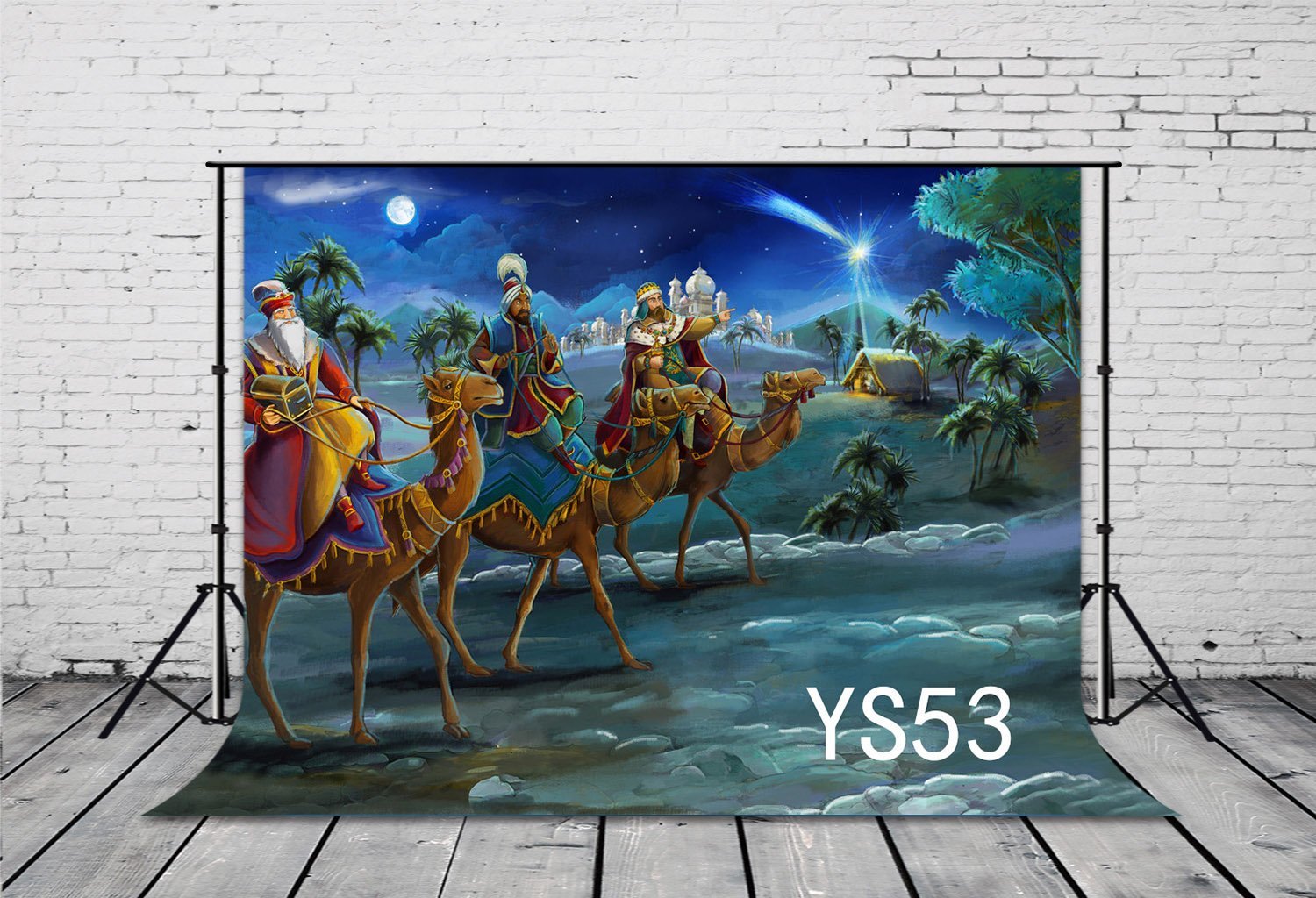 MOHome 7x5ft Christmas Photography Backdrops Three Wise Men Photo ...