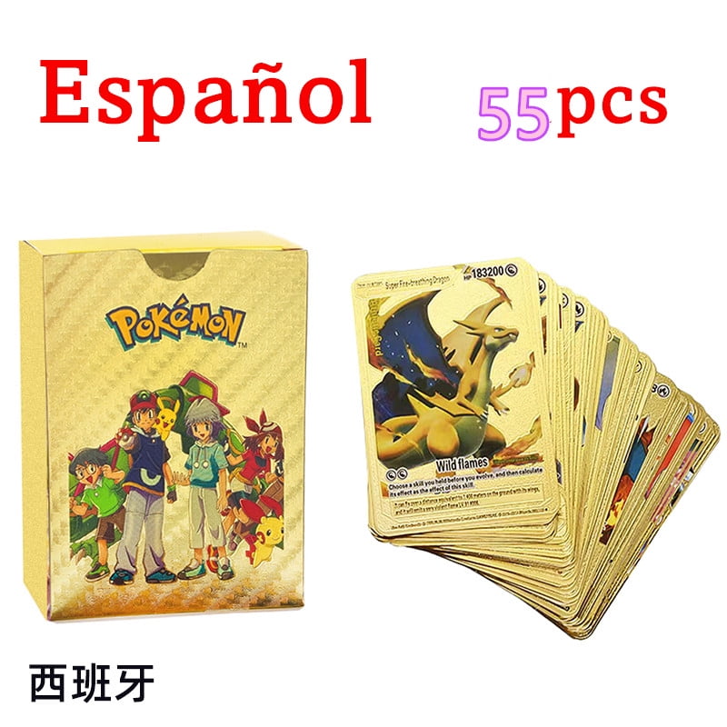 Juego de cartas de Pokémon, juego de cartas en inglés, español ...