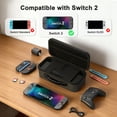 Carrying Case for Nintendo Switch 2 2025- 2-Layer Stand Design, Hard ...