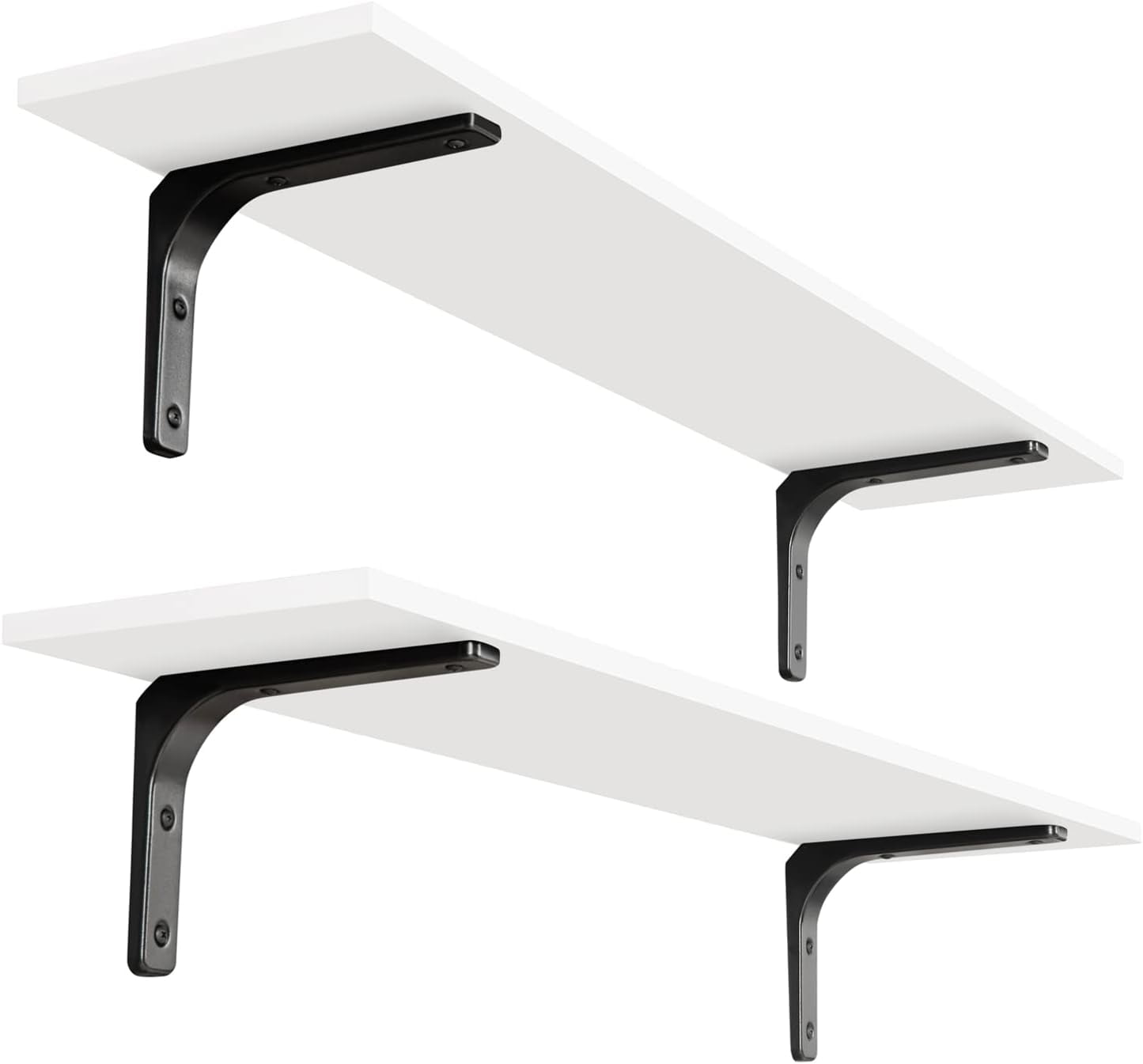 SHMAMT Long Wall Shelves, 47.3Inch Wall Mounted Shelves Set of 2, Extra ...