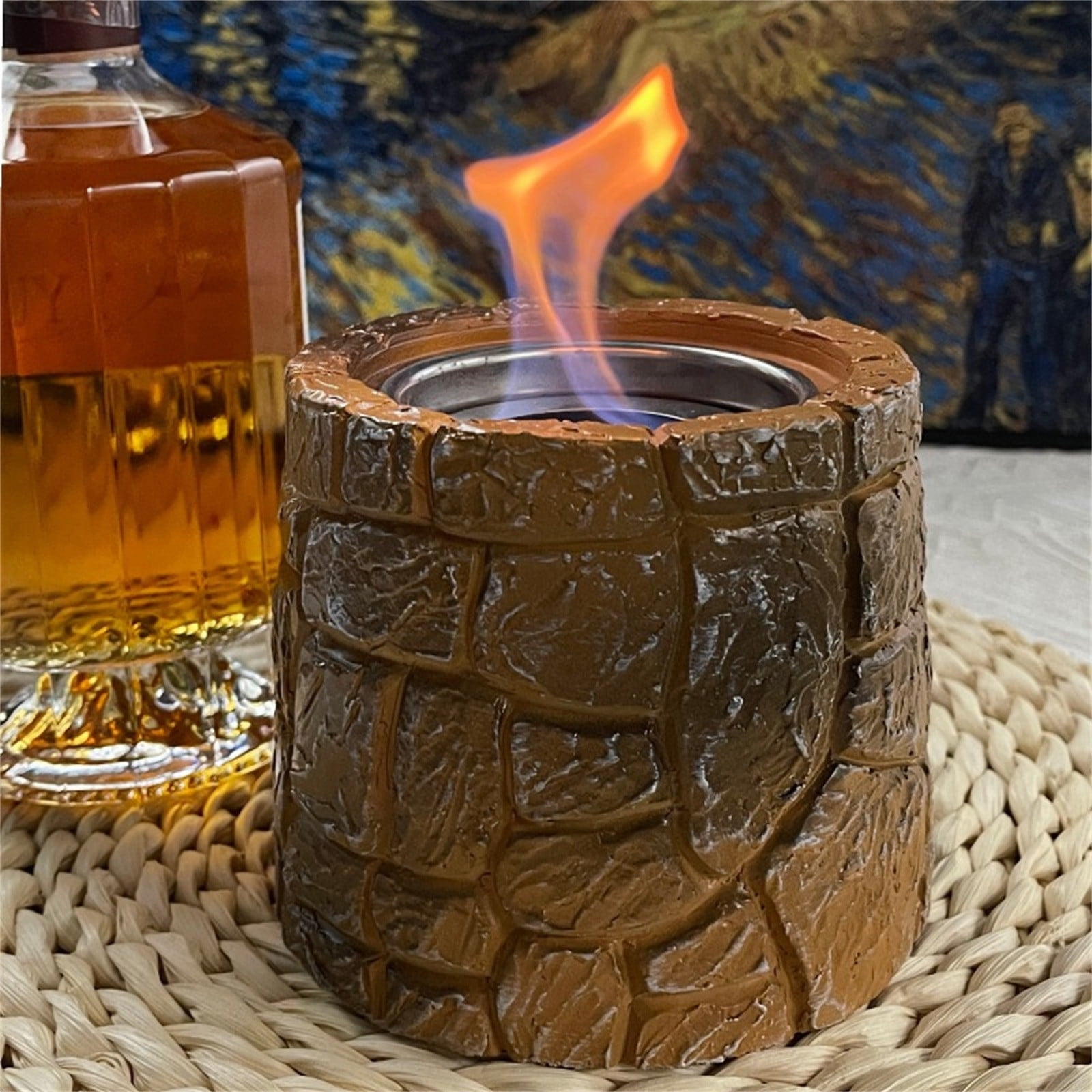 Dengmore Clearance Tabletop Fire Pit Bowl with Roasting Sticks Mini ...