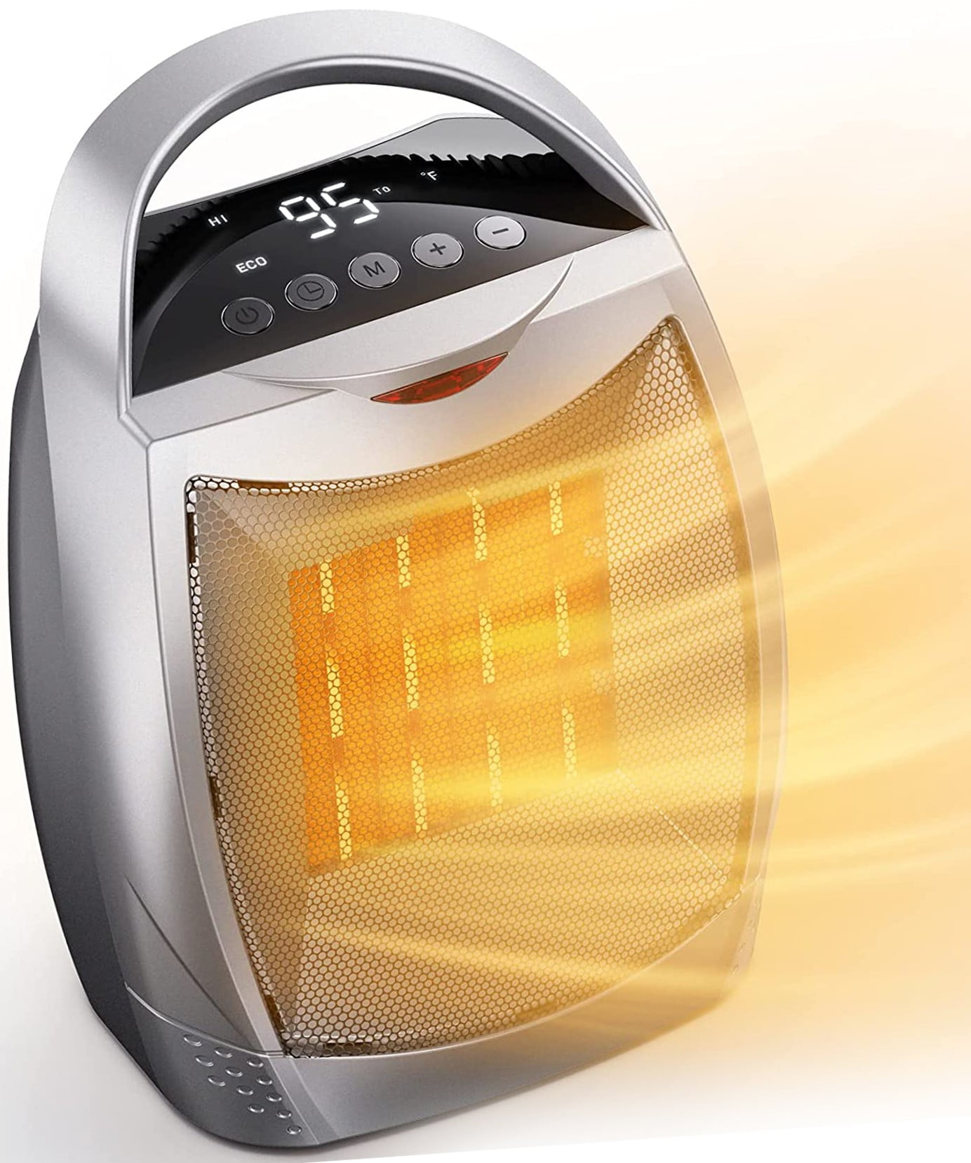 Space Heater, 2022 Upgraded Digital 1500W ETL Listed Quiet Portable ...